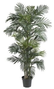 nearly natural 5289 6.5ft. golden cane palm silk tree,green