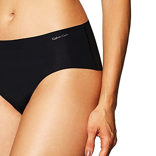 Calvin Klein Women's Invisibles Hipster Multipack Panty, Black, Large