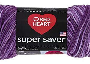 Red Heart Super Saver Economy Yarn, Purple Tones (E300.0546)