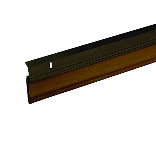 Frost King A82/36BR Extra Wide Heavy Duty Alum/Vinyl Door Sweep, 2-3/8In Wide x 36In Long, Bronze