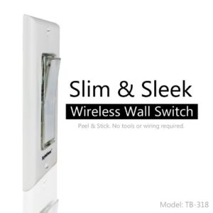 SK-8 Wireless DIY 3-Way On Off Anywhere Lighting Home Control Wall Switch Set - No neutral wire required