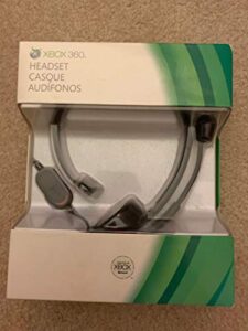 microsoft xbox 360 p5f-00001 headset - in-line volume control, boom microphone