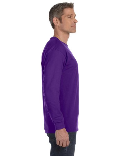 Gildan 5.3 oz. Heavy Cotton Long-Sleeve T-Shirt - Purple - XL