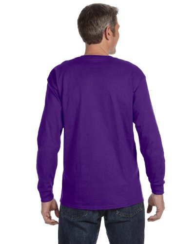 Gildan 5.3 oz. Heavy Cotton Long-Sleeve T-Shirt - Purple - XL