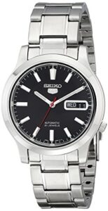 seiko men's snk795 seiko 5 automatic stainless steel watch with black dial