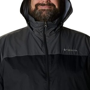 Columbia Men's Glennaker Lake Rain Jacket, Black/Grill, XX-Large