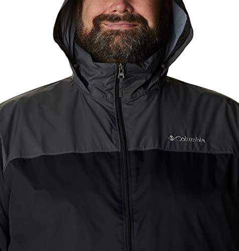 Columbia Men's Glennaker Lake Rain Jacket, Black/Grill, XX-Large