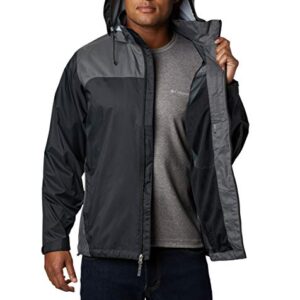 Columbia Men's Glennaker Lake Rain Jacket, Black/Grill, XX-Large