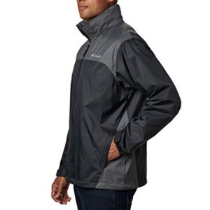 Columbia Men's Glennaker Lake Rain Jacket, Black/Grill, XX-Large