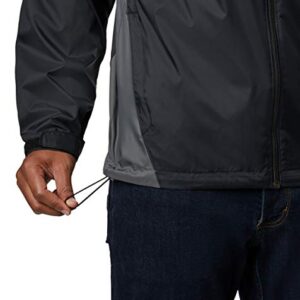 Columbia Men's Glennaker Lake Rain Jacket, Black/Grill, XX-Large