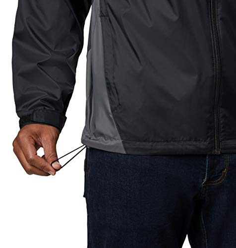 Columbia Men's Glennaker Lake Rain Jacket, Black/Grill, XX-Large