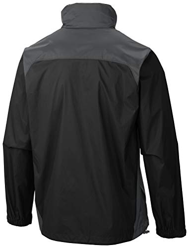 Columbia Men's Glennaker Lake Rain Jacket, Black/Grill, XX-Large