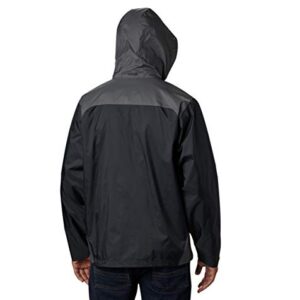 Columbia Men's Glennaker Lake Rain Jacket, Black/Grill, XX-Large