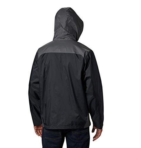 Columbia Men's Glennaker Lake Rain Jacket, Black/Grill, XX-Large