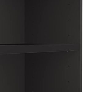 Bush Furniture Universal Tall 5 Shelf Bookcase, Black