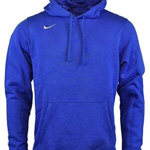 Nike Men's Pullover Fleece Club Hoodie (Large, Royal)