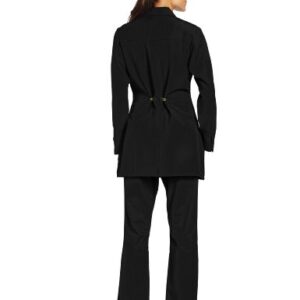 WonderWink 7004 Women's Performance Lab Coat Black Medium