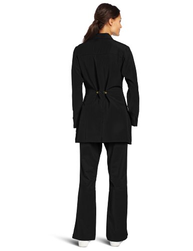 WonderWink 7004 Women's Performance Lab Coat Black Medium