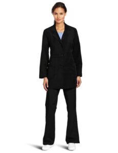 wonderwink 'women's performance lab coat' lab coat black small