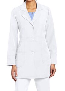 wonderwink 4 way stretch lab coat-white,lg