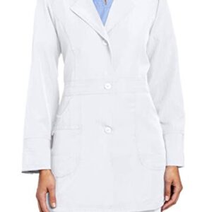 WonderWink 4 Way Stretch Lab Coat-White,LG