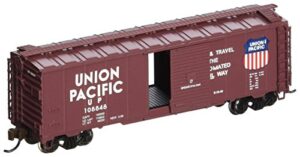 bachmann industries inc. aar 40' steel box car up - automated railway - n scale, brown