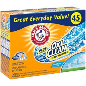 Arm & Hammer Plus OxiClean Powder Laundry Detergent, Fresh Scent, 45 Loads