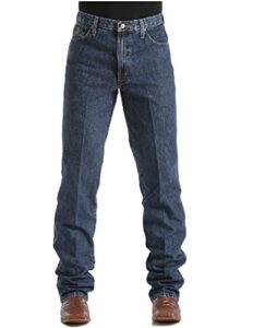 cinch men's green label original fit jean, dark stonewash, 34w x 34l