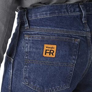 Wrangler Riggs Workwear mens Fr Flame Resistant Relaxed Fit jeans, Medium Fade, 34W x 32L US