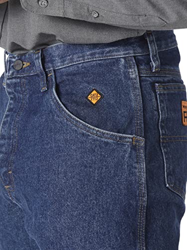 Wrangler Riggs Workwear mens Fr Flame Resistant Relaxed Fit jeans, Medium Fade, 34W x 32L US