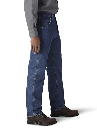 Wrangler Riggs Workwear mens Fr Flame Resistant Relaxed Fit jeans, Medium Fade, 34W x 32L US