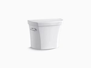 kohler 4467-0 wellworth 1.28 gpf toilet tank with left-hand trip lever, one size, white