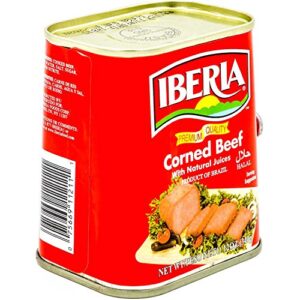 Iberia Corned Beef, 12 oz, Premium Quality Corned Beef With Natural Juices, Halal