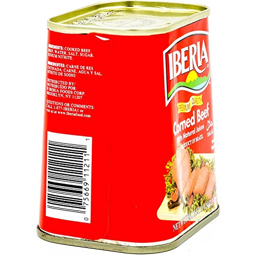 Iberia Corned Beef, 12 oz, Premium Quality Corned Beef With Natural Juices, Halal