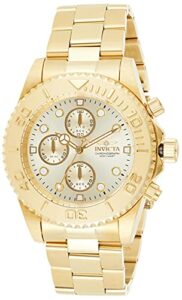 invicta pro diver men's wrist watch stainless steel quartz champagne dial - 1774