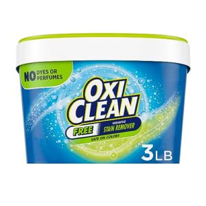 oxiclean free versatile stain remover powder, 3 lb