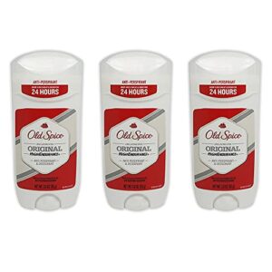 old spice high endurance anti-perspirant & deodorant, original 3 oz (pack of 3)