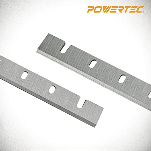 POWERTEC 12809 12-1/2 Inch Planer Blades for DeWalt DW733 Planer, Replacement Woodworking Planer Knives for DW7332, Set of 2