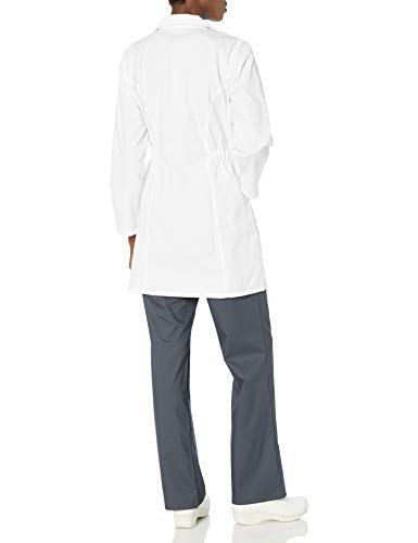 Dickies EDS Professional Women Scrubs Lab Coats 34" 84402, S, White