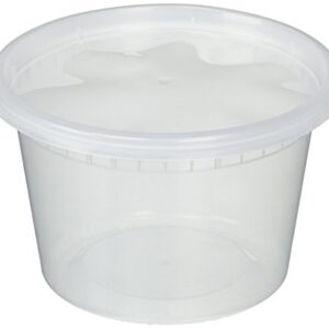 Deli Food Storage Containers with Lids, 16 Ounce (48 Count)