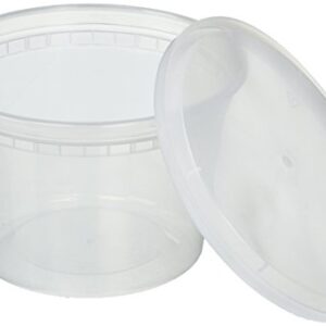 Deli Food Storage Containers with Lids, 16 Ounce (48 Count)