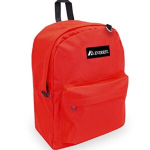 Everest Luggage Classic Backpack, Red, Large