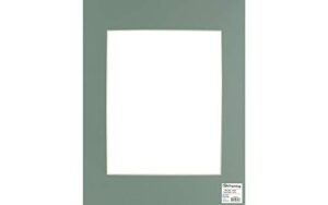 pa framing, photo mat board, 16 x 20 inches frame for 11 x 14 inches photo art size - cream core/sea foam