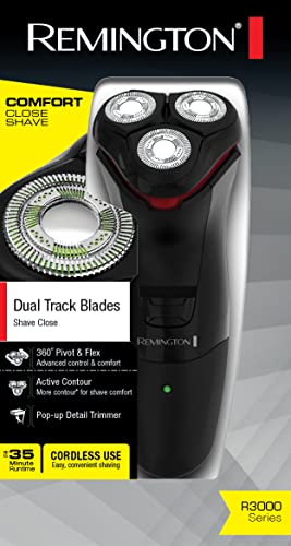 Remington R3-4110A Rotary Shaver, Mens Electric Razor, Electric Shaver, Black