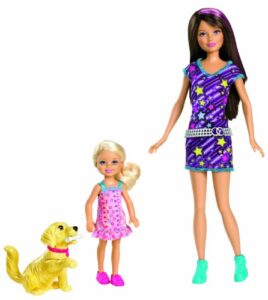 barbie sisters train taffy skipper and chelsea doll 2-pack