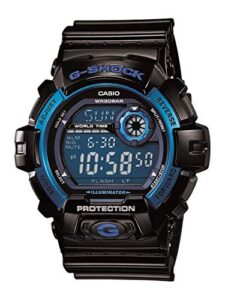 casio men's g8900a-1cr g-shock black and blue resin digital sport watch