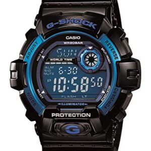 Casio Men's G8900A-1CR G-Shock Black and Blue Resin Digital Sport Watch