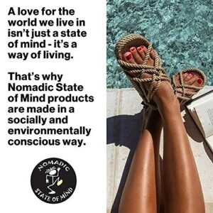 Nomadic State of Mind - JC Sandal | Handmade | Woven | Adjustable | Men and Women’s Sizes | Vegan | Socially Responsible | Machine Washable (Camel, numeric_12)