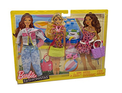 Barbie Fashionistas Day Looks Clothes - Bright Beach Outfits