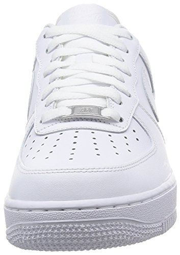 Nike Men's Air Force 1 Low Sneaker, White/White, 11